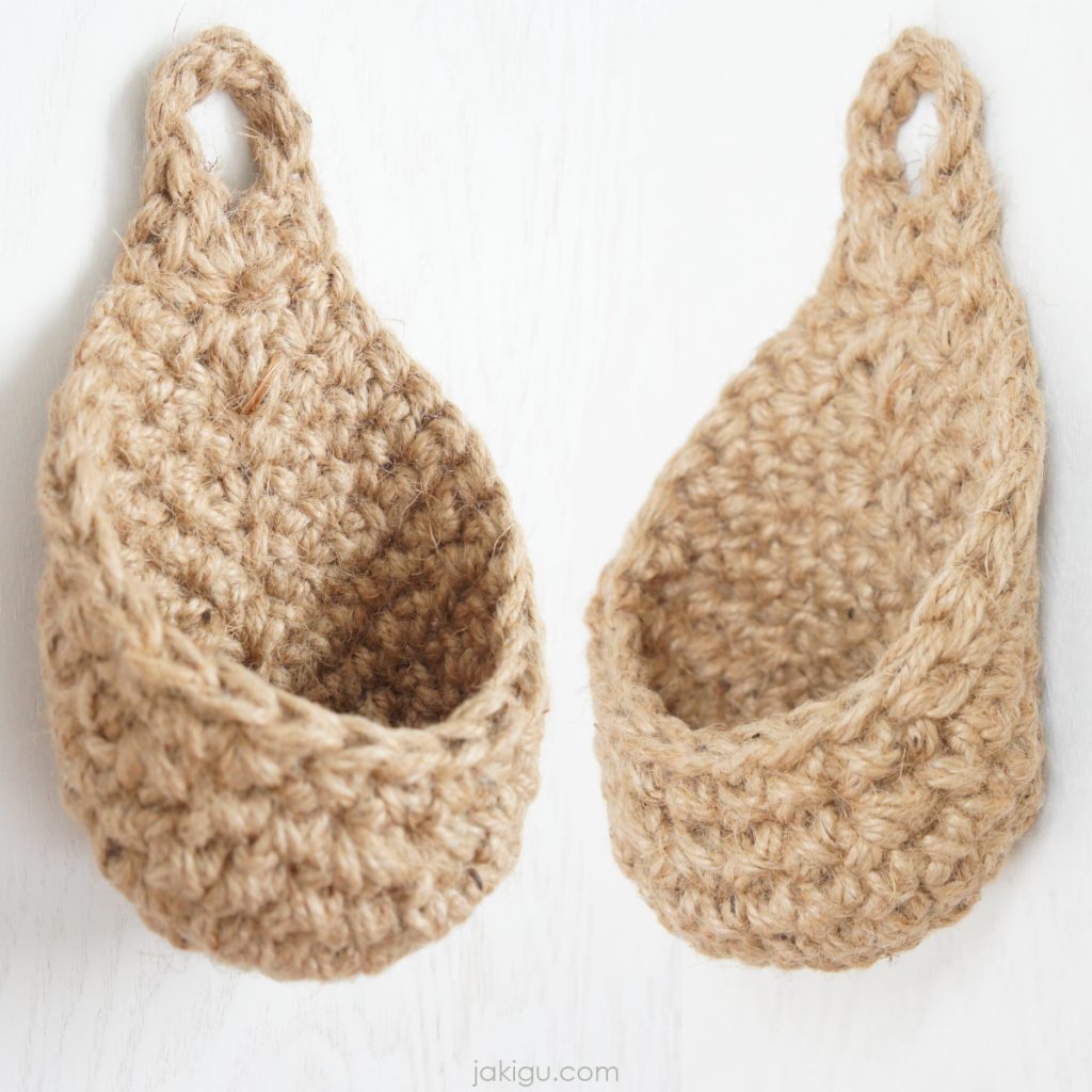 Teardrop Hanging Basket Crochet Pattern - JAKIGU